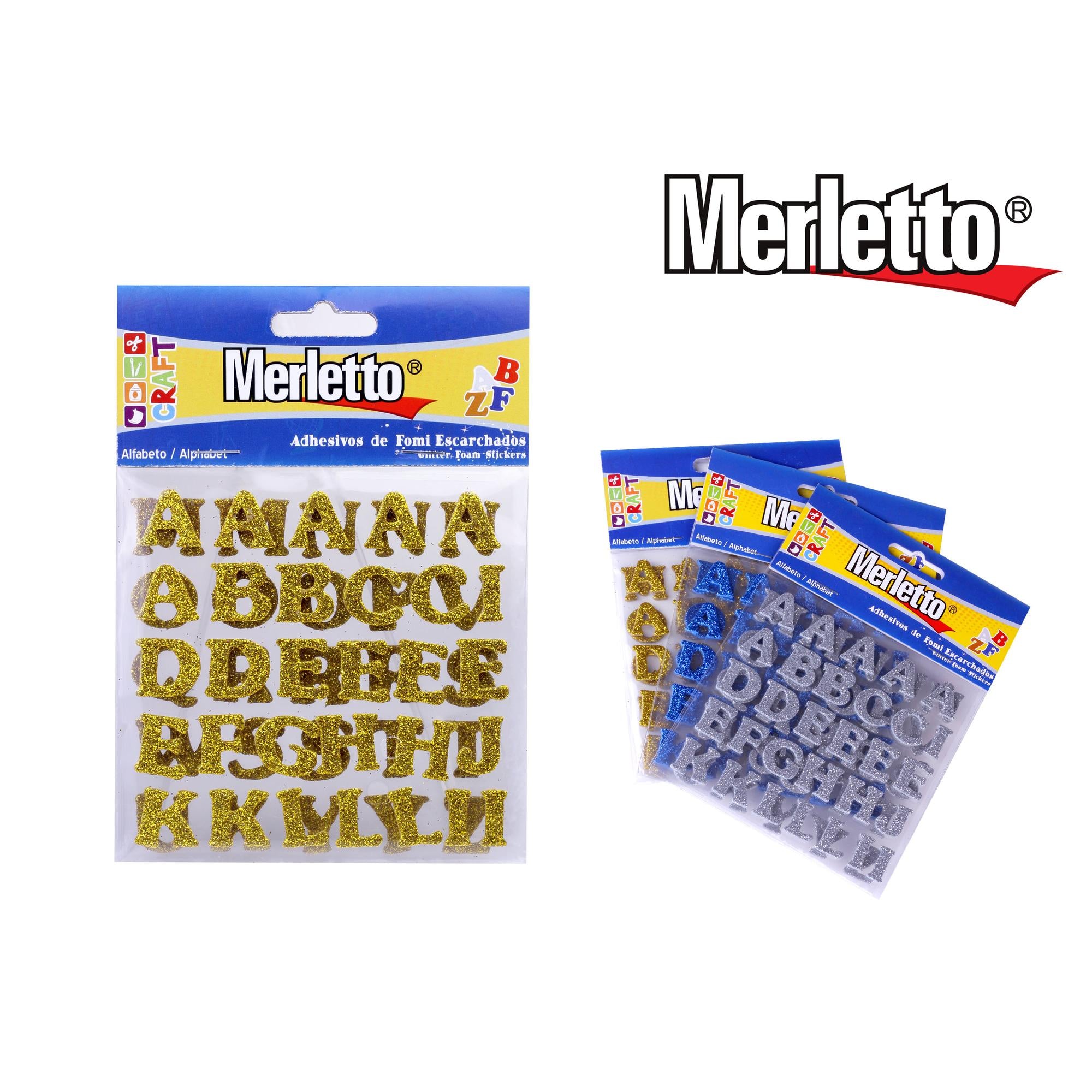 Foamy Letras Escarchadas Merletto 785-4632562 – Papelería Graffiti