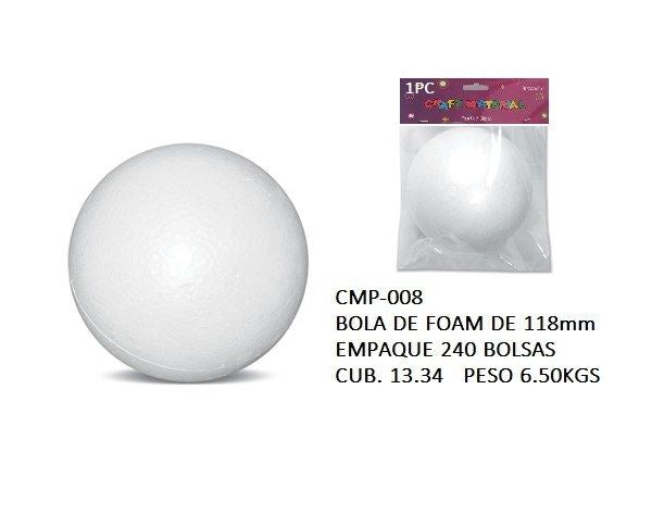 Bola Foam 118mm Metacolor – Papelería Graffiti